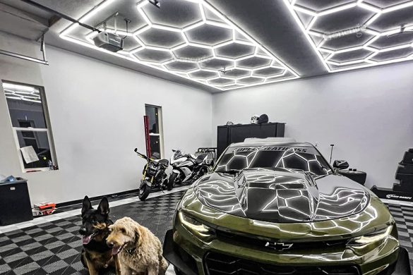 The Power Of Hexagon LED Light 1 Set In Your Garage
